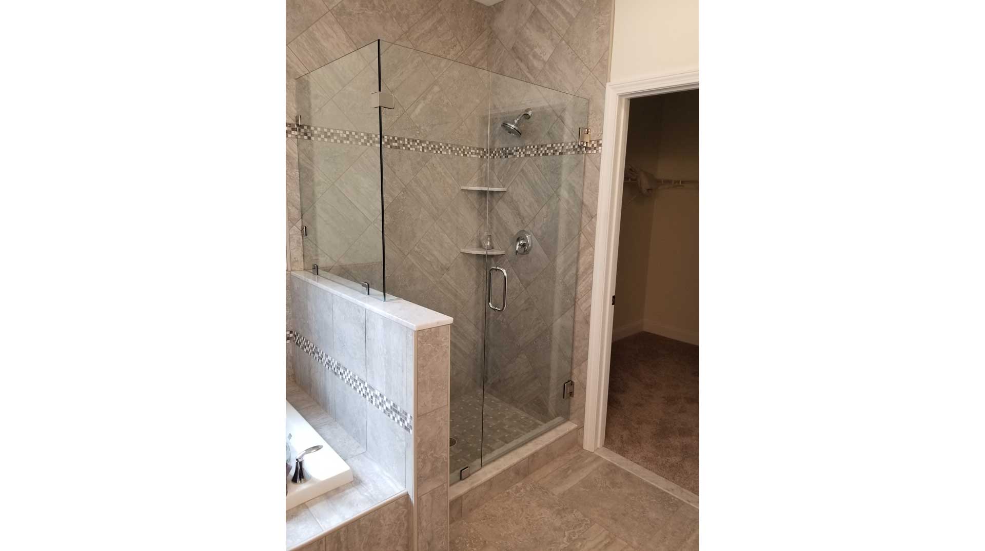 Custom Frameless Shower Enclosure In Freetown Ma Signature Glass Inc